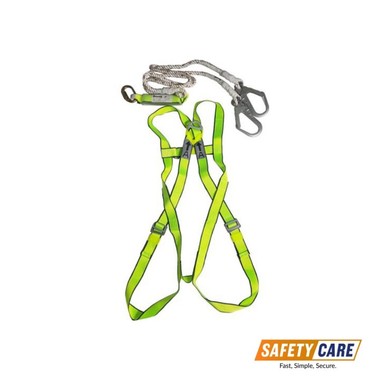SKYHAWK Full Body Harness with Double Lanyard Set- SK08+SK02K - SafetyCare